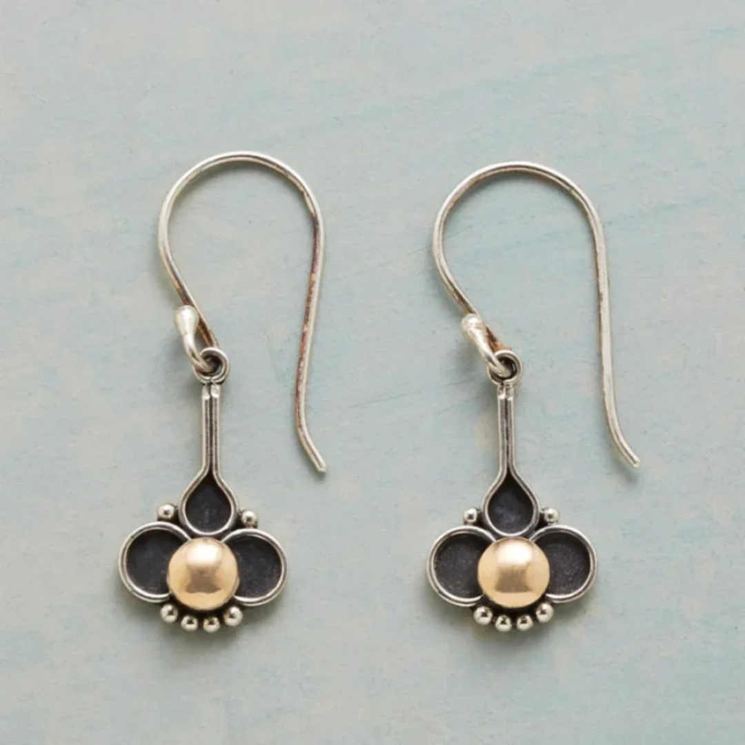 Bohemian Clover Pearl Silver Earrings – Matilda&Milo Jewels