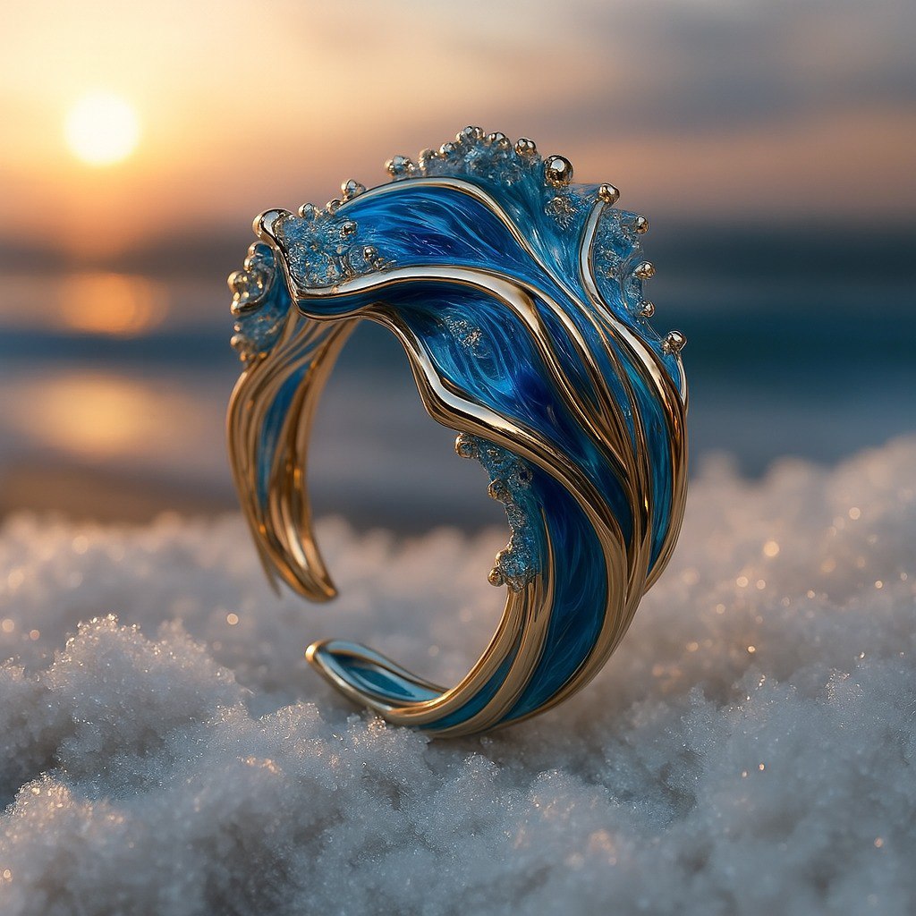 Ondine | Antique wave ring – Matilda&Milo Jewels