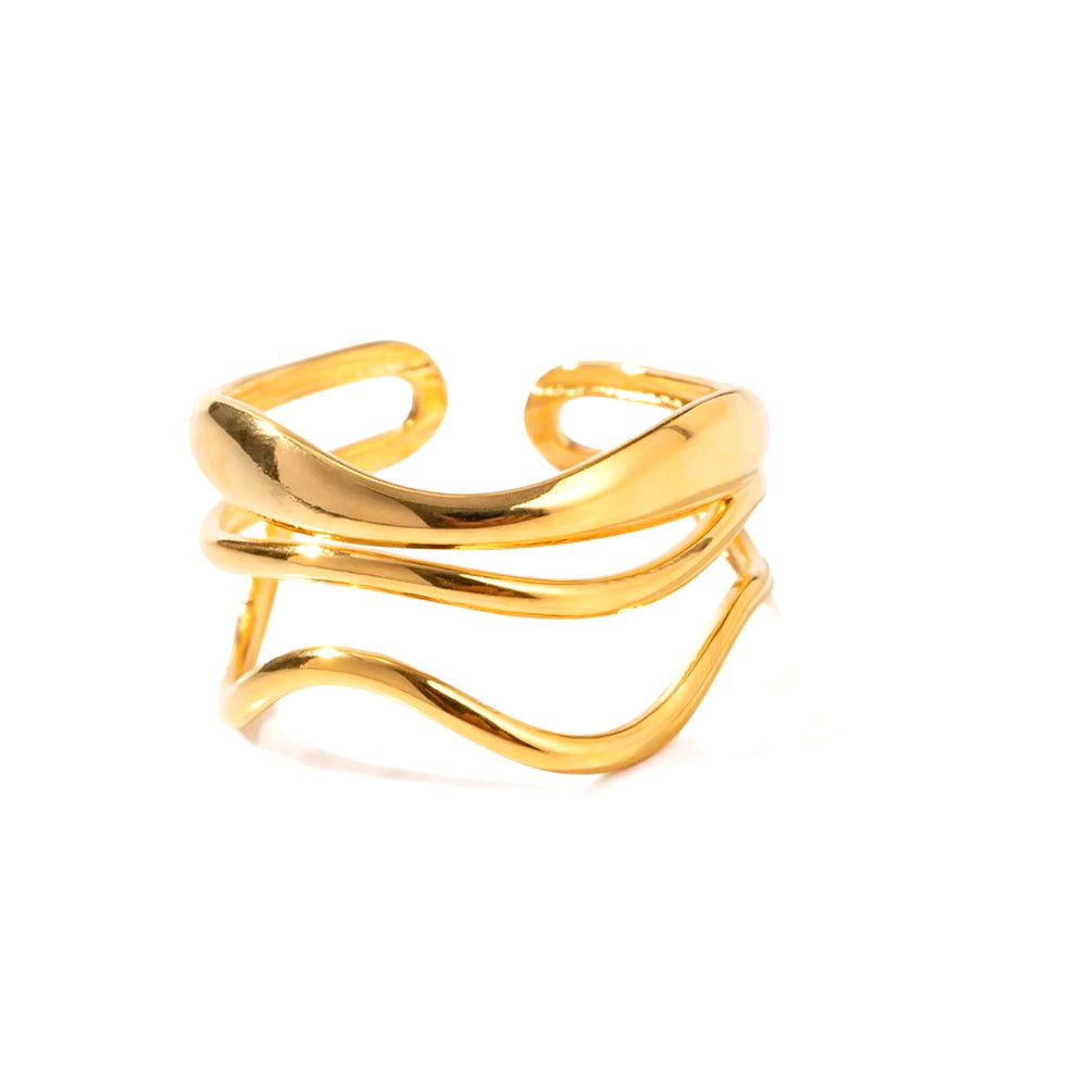 Adjustable Anya Textured Ring – Matilda&Milo Jewels