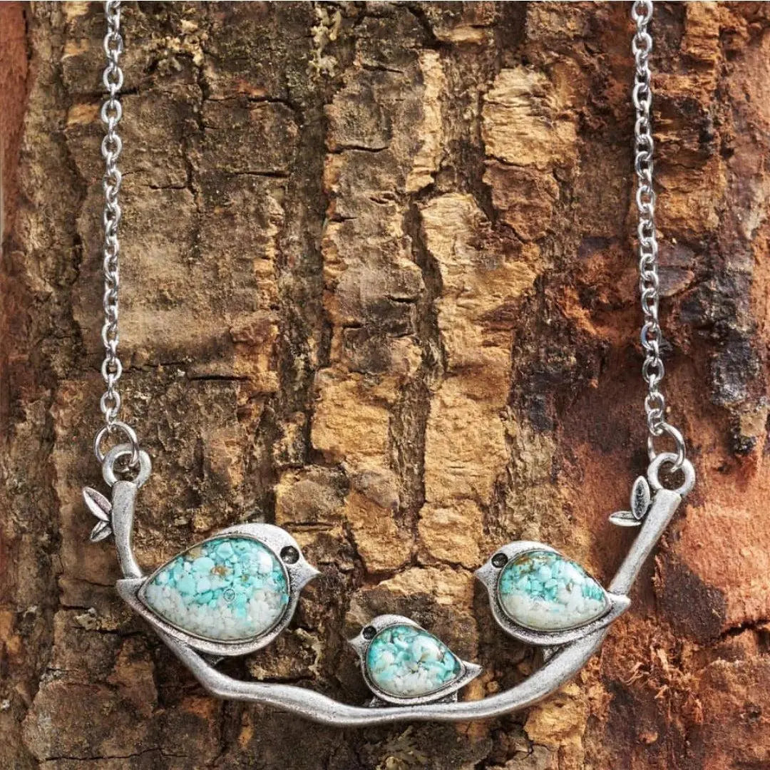 Vintage Vogel Necklace in Silver – Matilda&Milo Jewels