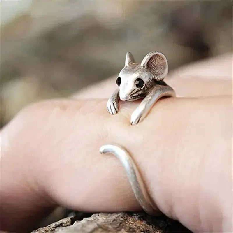 Vintage Silver Mouse Ring – Matilda&Milo Jewels
