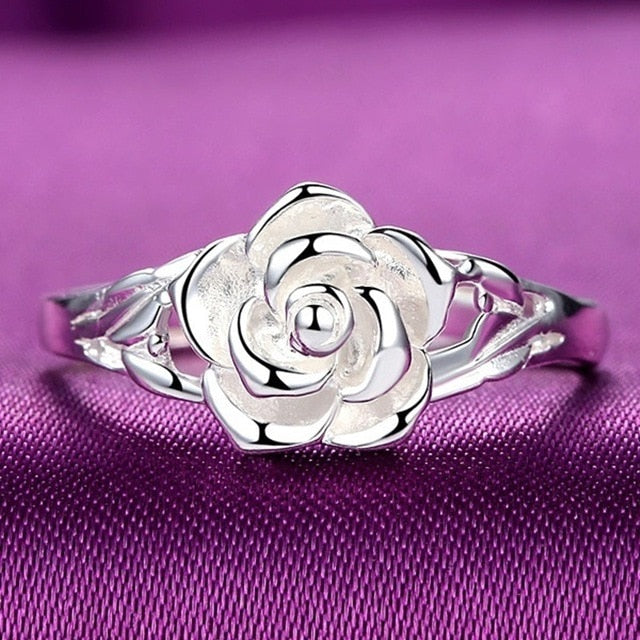 Sterling Silver Rose Ring – Matilda&Milo Jewels